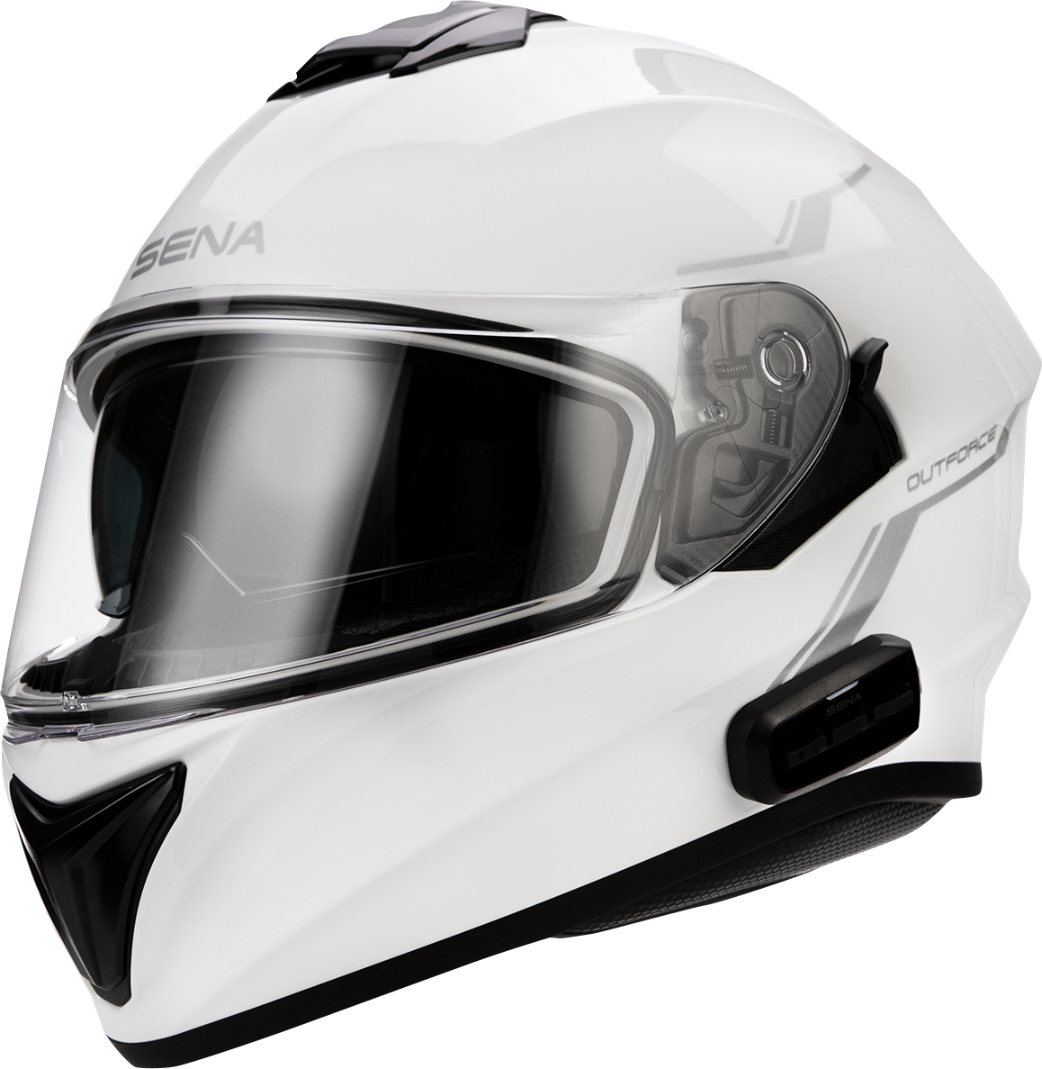 SENA OutForce Helmet - Glossy White - Small Model OUTFORCE-GW00S - SENA