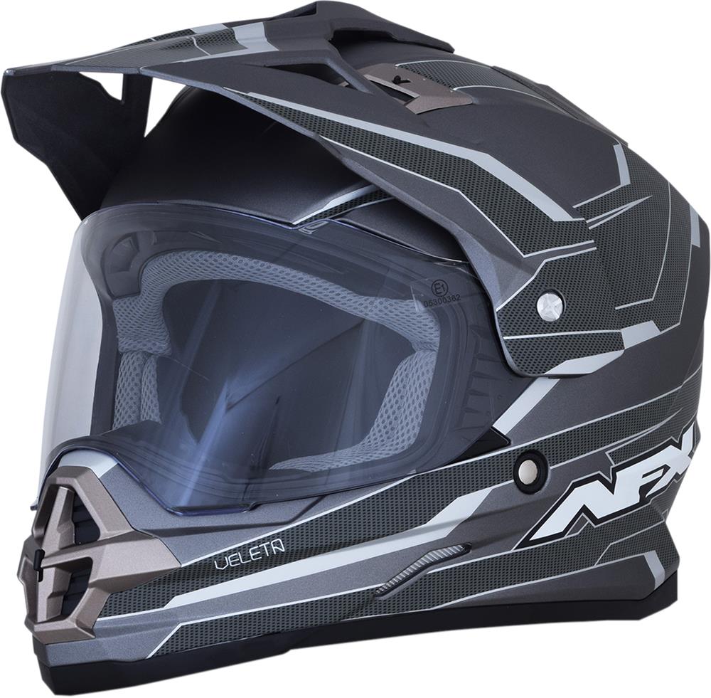 AFX Helmet FX-39 Dual Sport Series 2 (Frost Grey/Carbon): AOMC.mx