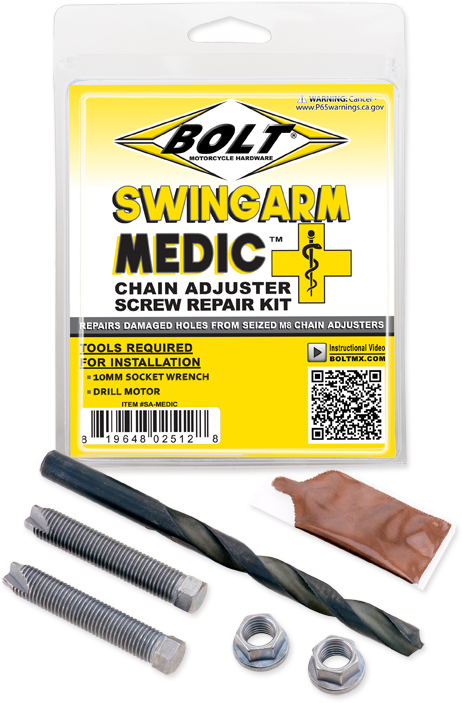 Swingarm Medic Chain Adjuster Repair Kit - BOLT