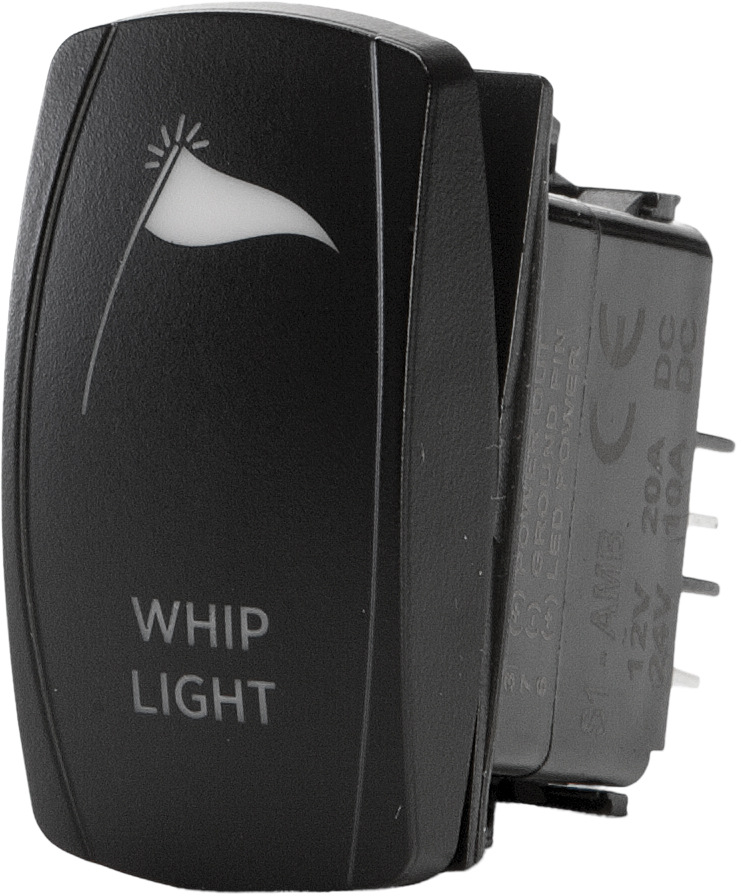FLIP Pro Series Backlit Whip Lighting Switch - Model SC1-AMB-L27 - FLIP