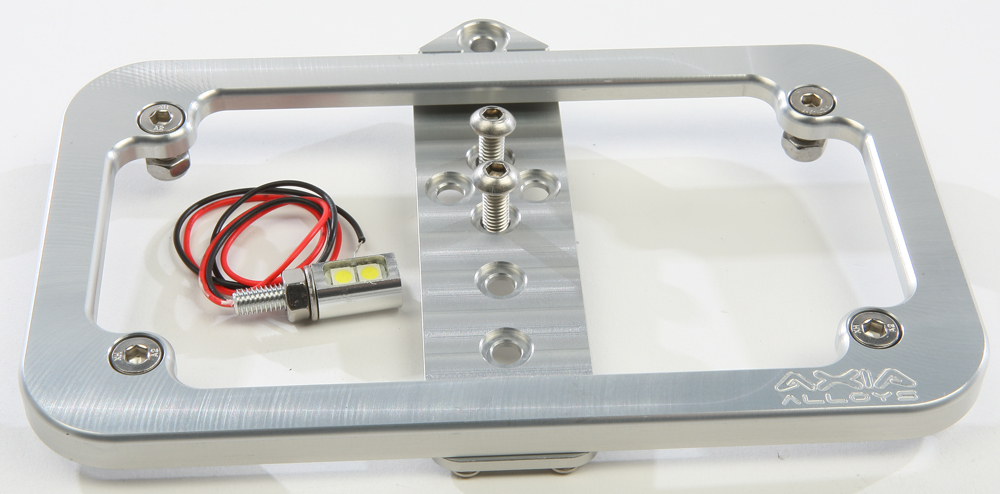 AXIA Lighted License Plate Frame MODBOLP-C with Wired 12V LED Light - AXIA