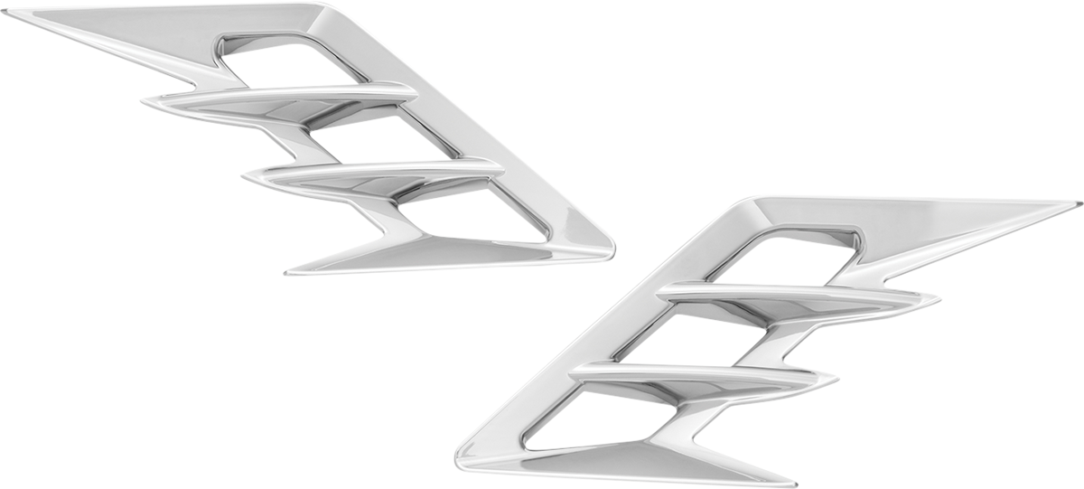 SHOW CHROME Front Fender Vent Filler Accent - Chrome for Enhanced ...