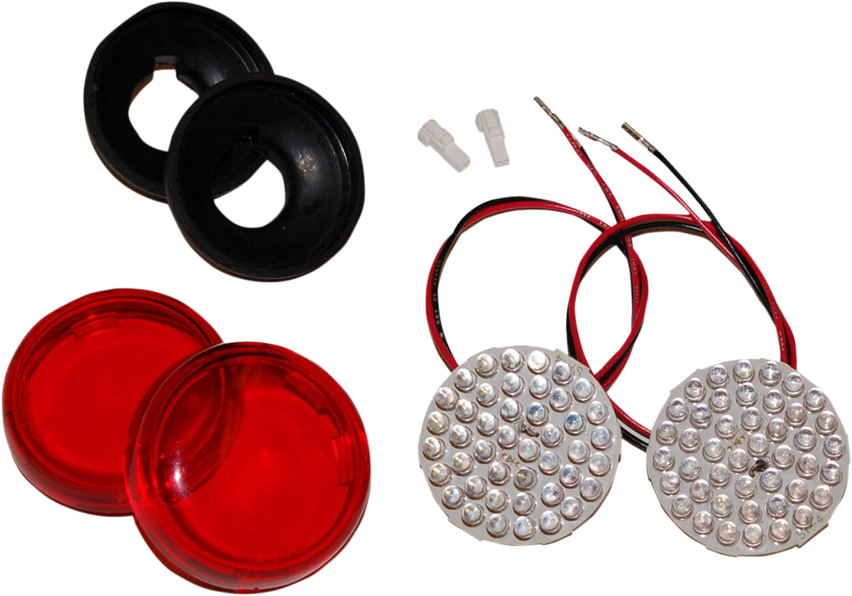 NAMZ Rear Red LED Turn Signals for Indian NITS-R02 - Easy Plug-and-Play ...