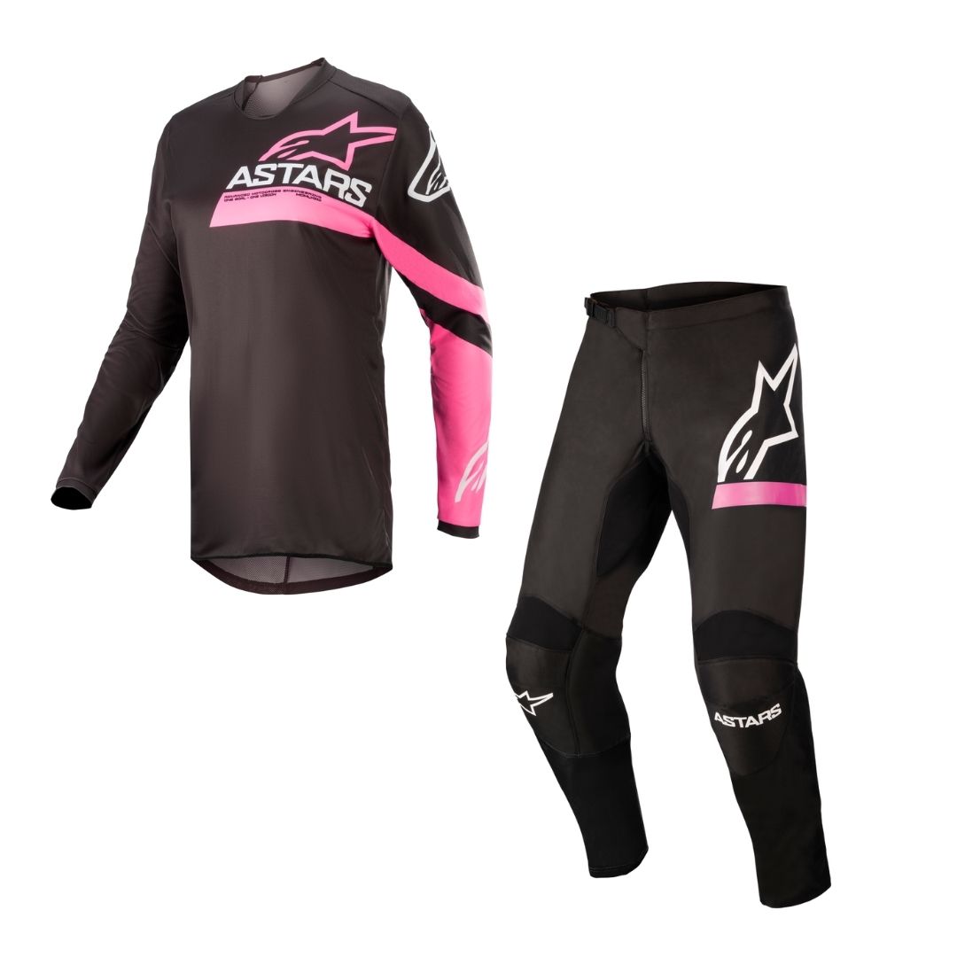 Alpinestars Fluid Stella Gear Set (Black/Pink): AOMC.mx