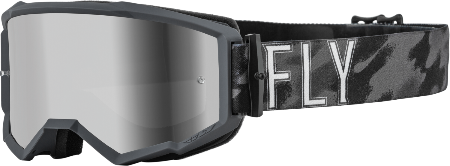 Fly Racing Zone S.E. Tactic Goggle with Silver Mirror/Smoke Lens (Camo ...
