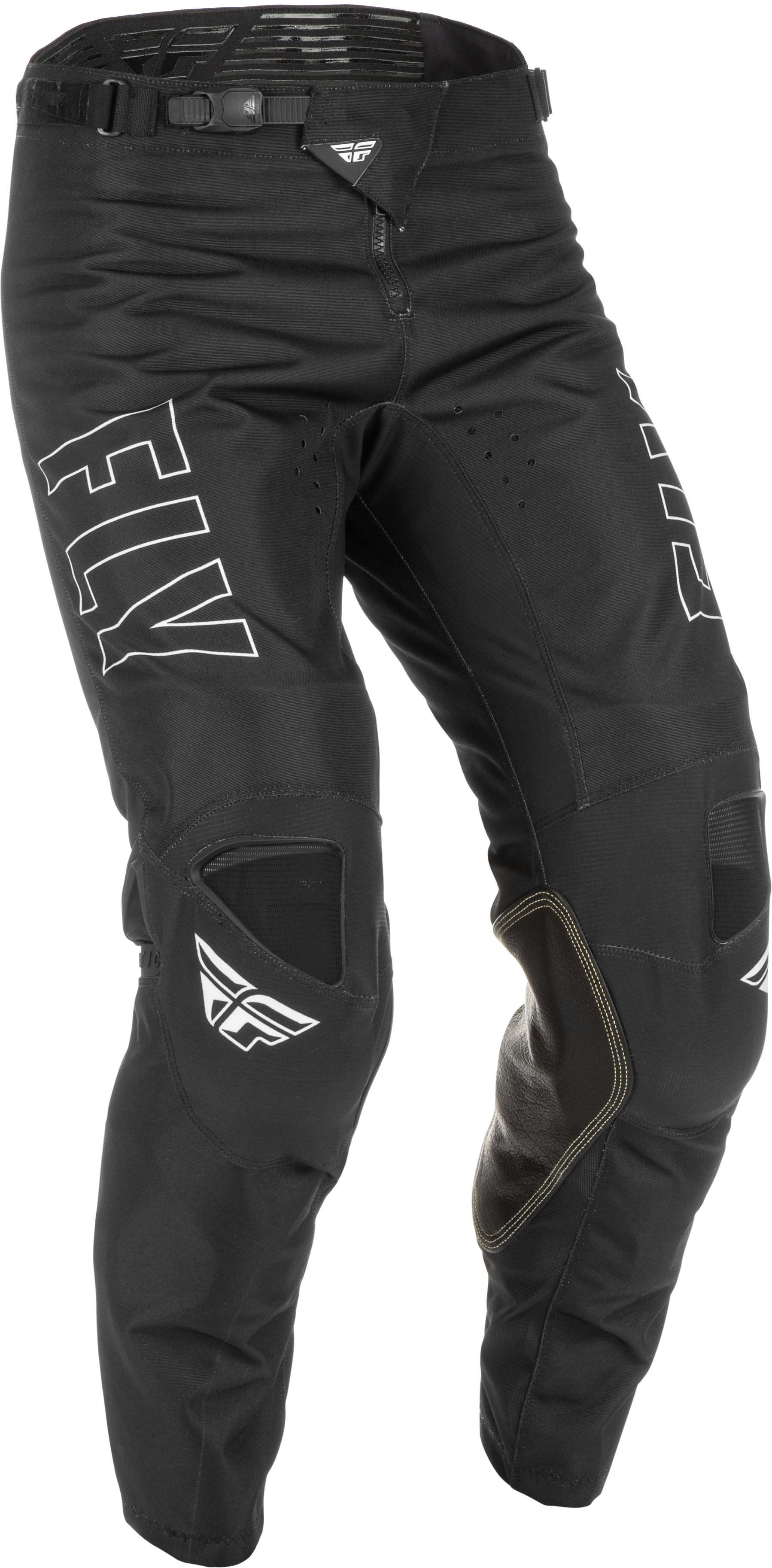 2022 Fly Racing Kinetic Fuel Pants (Black/White): AOMC.mx