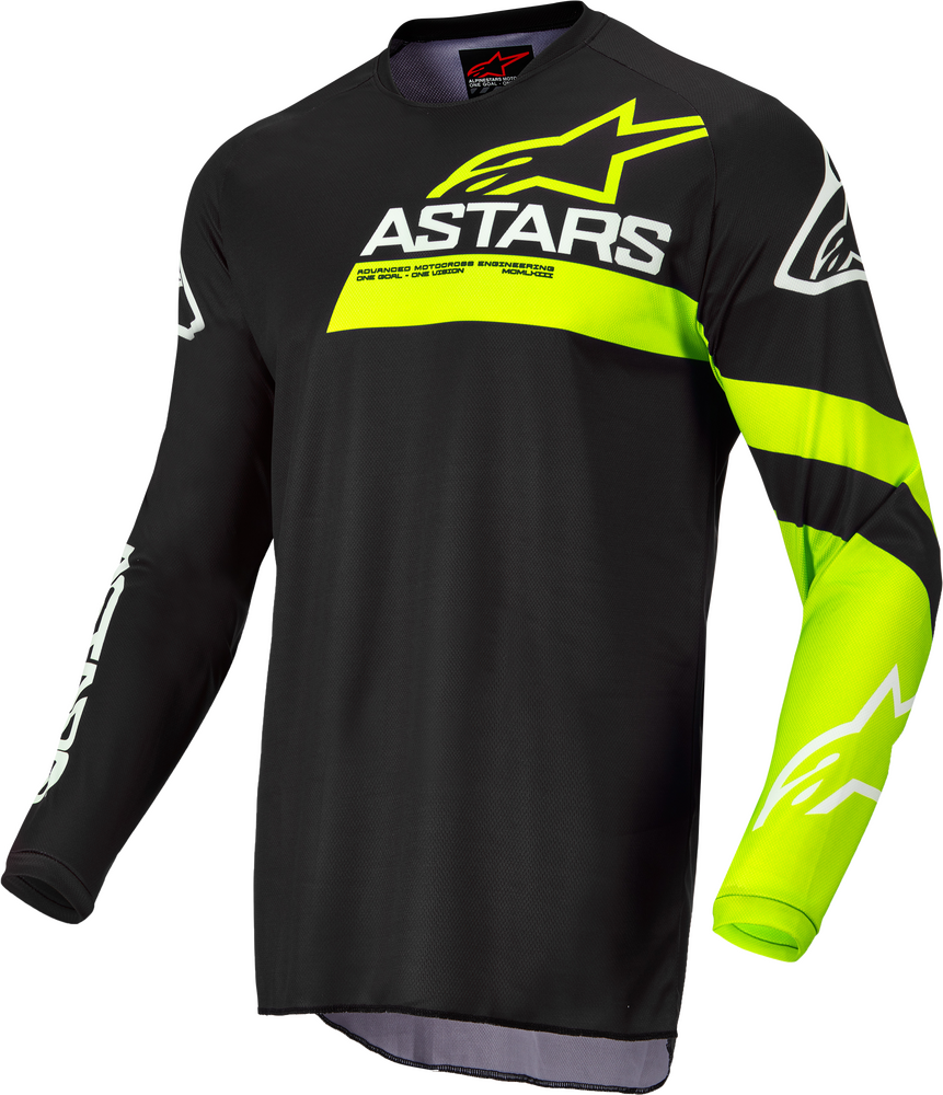 Alpinestars Fluid Jersey (Black/Yellow): AOMC.mx