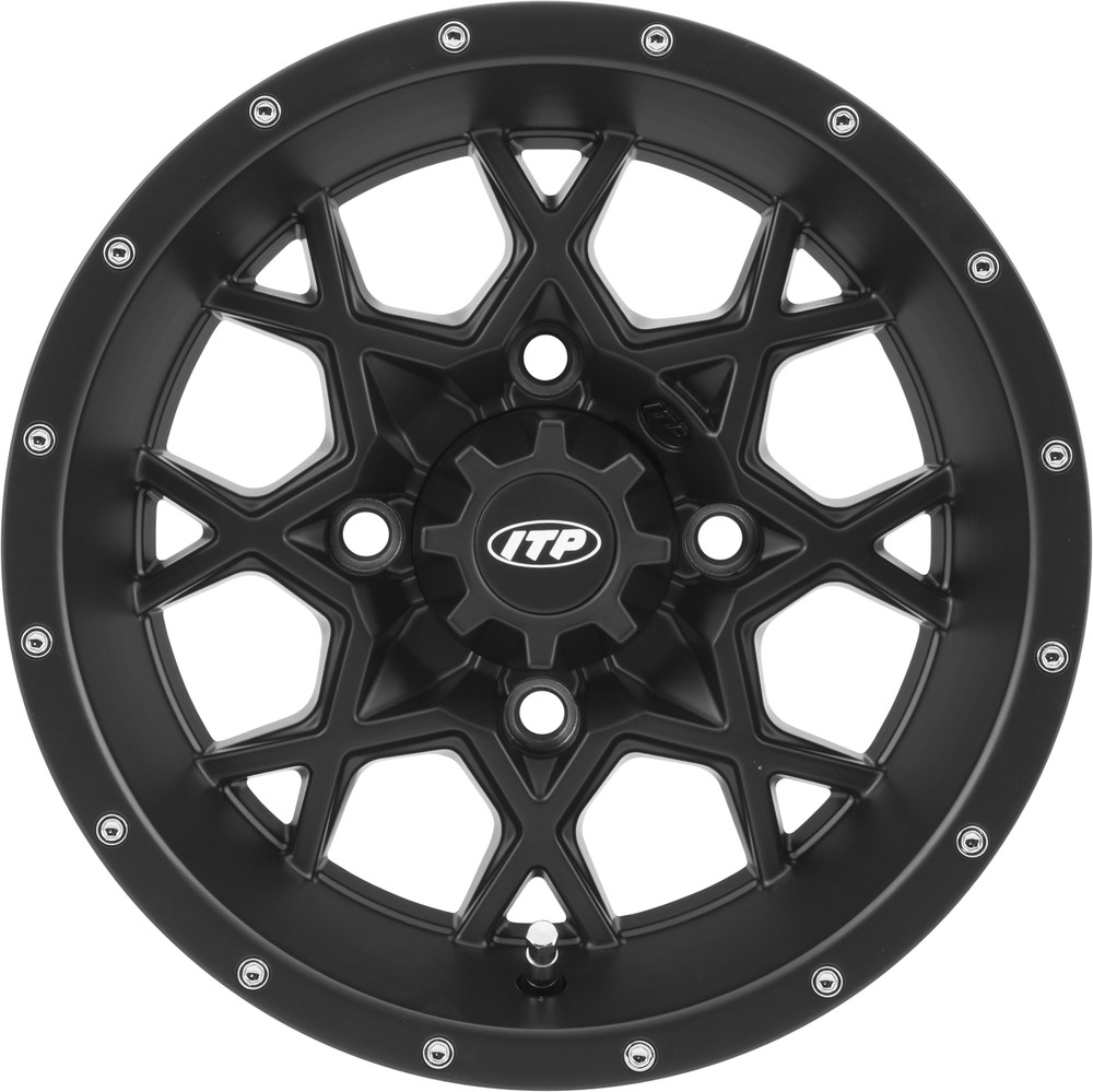 ITP Hurricane Wheel (Black) 14X7 4/156 6+1: AOMC.mx