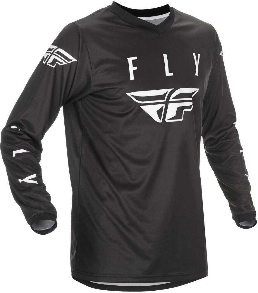Fly Racing Fly Universal Jersey (Black/White): AOMC.mx
