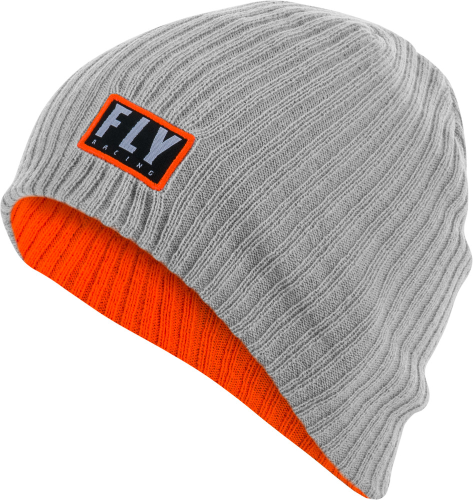Fly Racing Snow Beanie (Orange/Gray): AOMC.mx