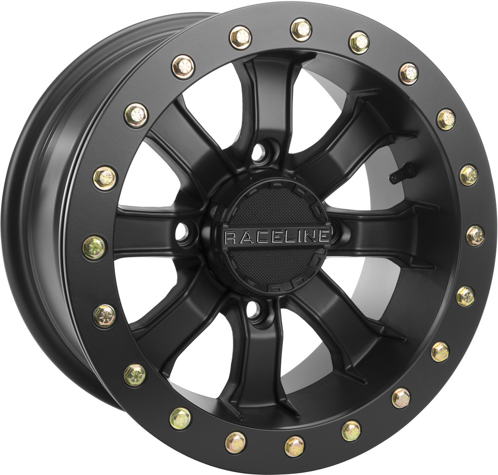 Raceline Mamba Blackout Beadlock Wheel 14X8 4/156 4+4 (0MM): AOMC.mx
