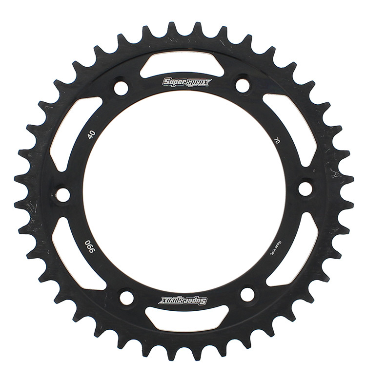Supersprox Steel Rear Sprocket 40-52T/520 KTM/HQV (Black): AOMC.mx