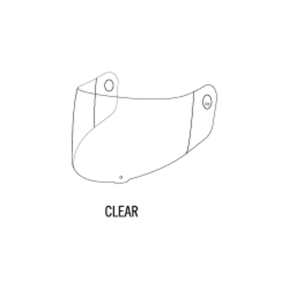 KTM C4 Replacement Visor (Clear): AOMC.mx