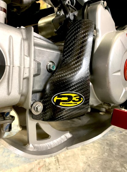 P3 Carbon MAXCoverage Temperature Sensor Cover Honda CRF110/125 19-22 ...