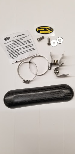 P3 Carbon Universal Heat Shield 7": AOMC.mx