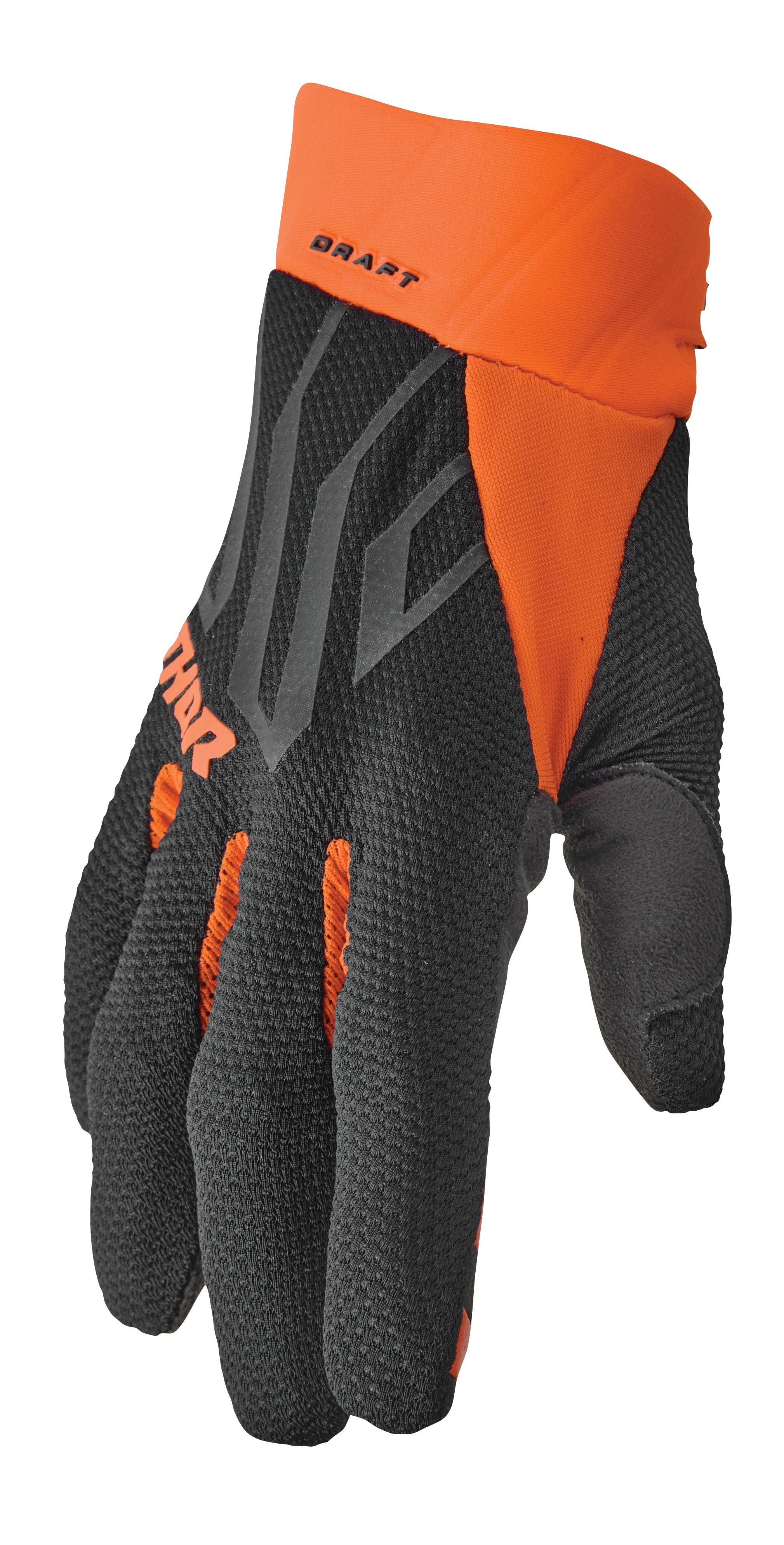 2023 Thor Draft Gloves (Black/Orange): AOMC.mx