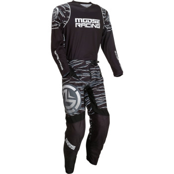 Moose Racing Qualifier Gear Set (Black/White): AOMC.mx