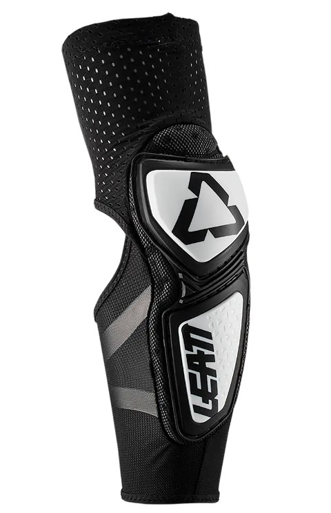 Leatt Youth Elbow Guard Contour (Black/White): AOMC.mx