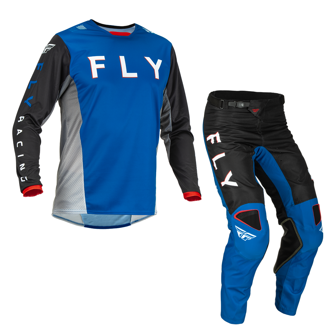 2023 Fly Racing Kinetic Kore Gear Set (Blue/Red): AOMC.mx