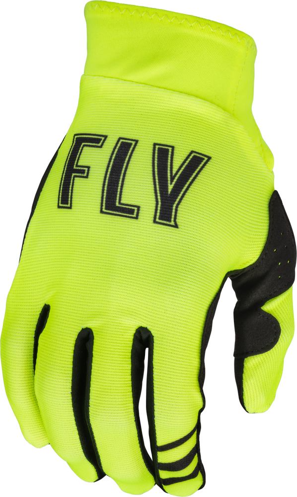 2023 Fly Racing Pro Lite Gloves (Black/Yellow): AOMC.mx