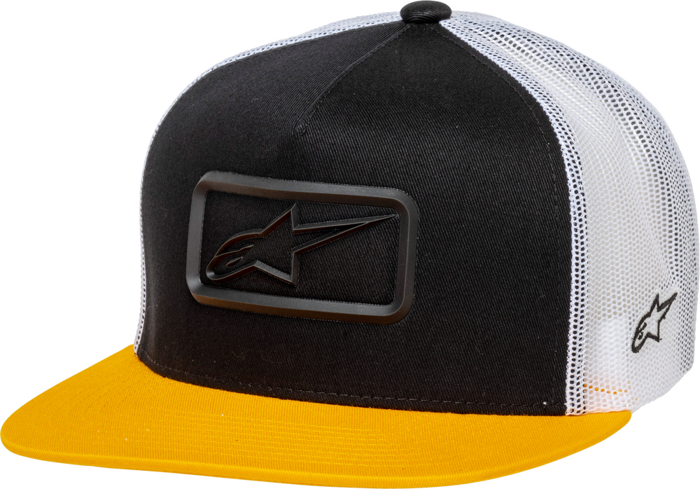 Alpinestars Racer Trucker Hat (Black/Yellow): AOMC.mx