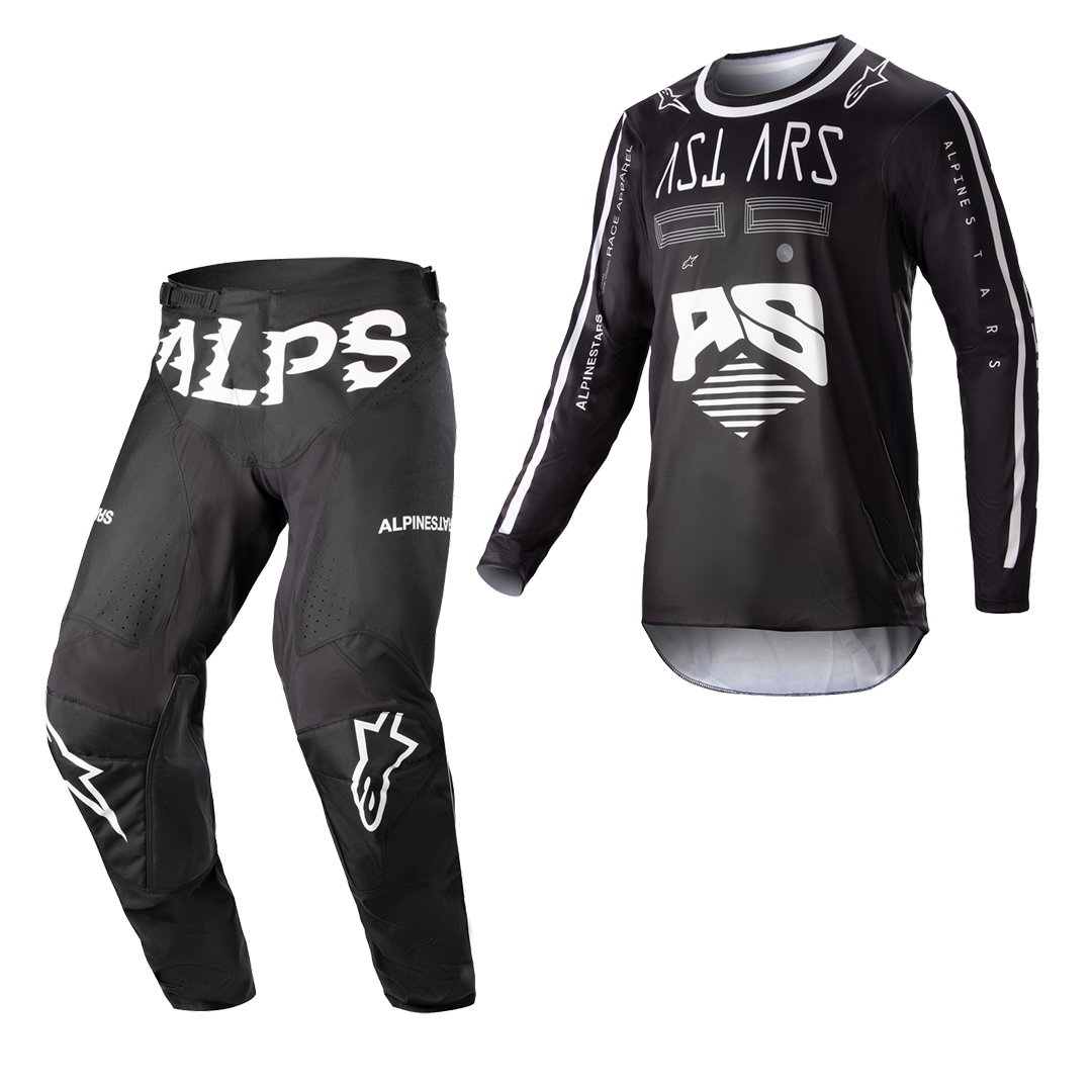 2023 Alpinestars Racer Found Gear Set (Black): AOMC.mx