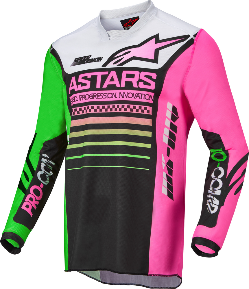 Alpinestars Youth Racer Compass Jersey (Black/Pink): AOMC.mx