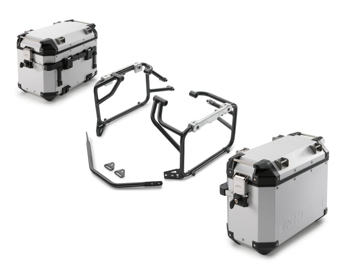 KTM Powerparts Trekker Case Set w/ Carrier 1190/1290 Adventure 13-16 ...