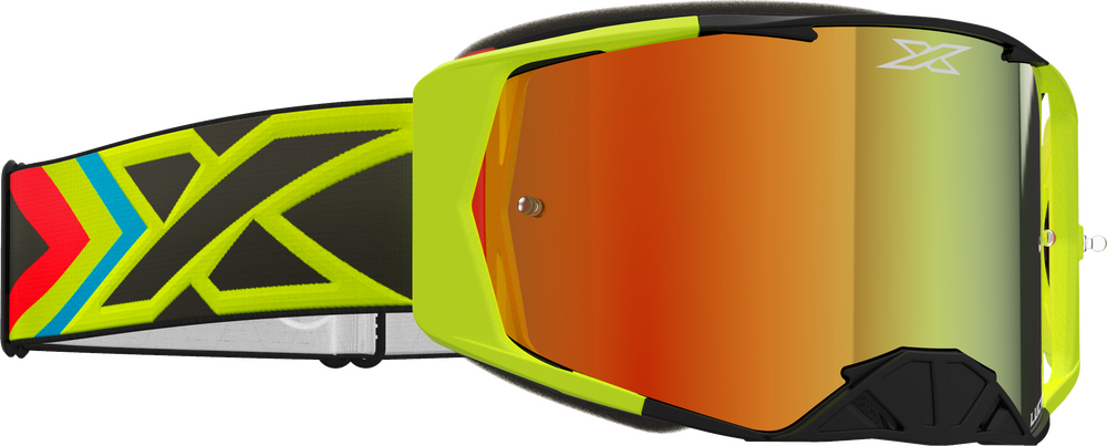 EKS Brand Lucid Goggle (Flo Fire - Red Mirror Lens): AOMC.mx