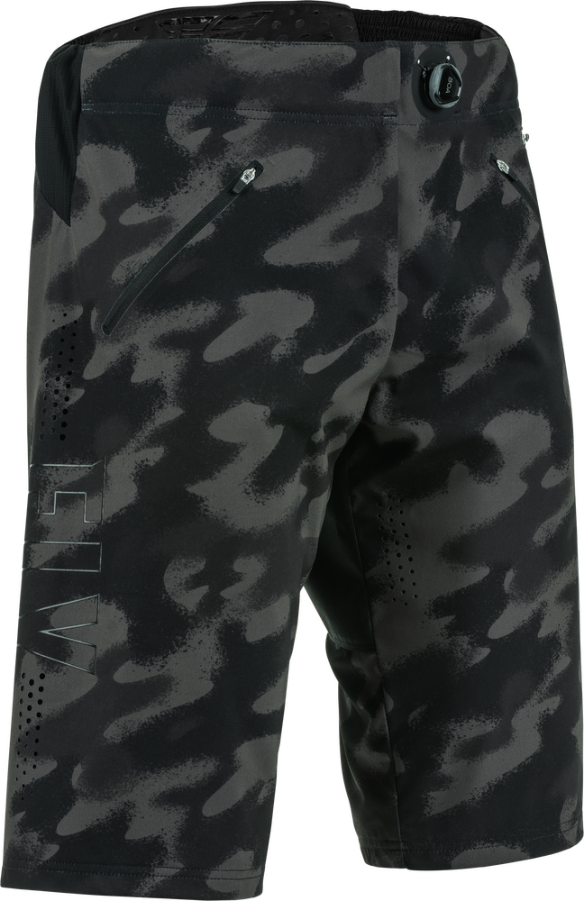 2023 Fly Racing Radium Shorts (Black Camo): AOMC.mx