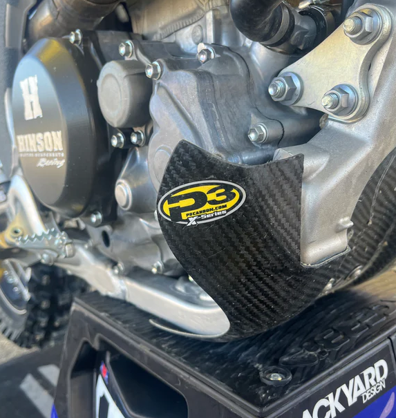 P3 Carbon Yamaha YZ450F Enduro Skid Plate 2023: AOMC.mx