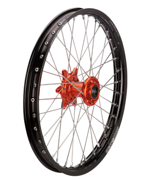 Moose Racing SX-1 Complete Front Wheel KTM/HQV/GG (Orange): AOMC.mx