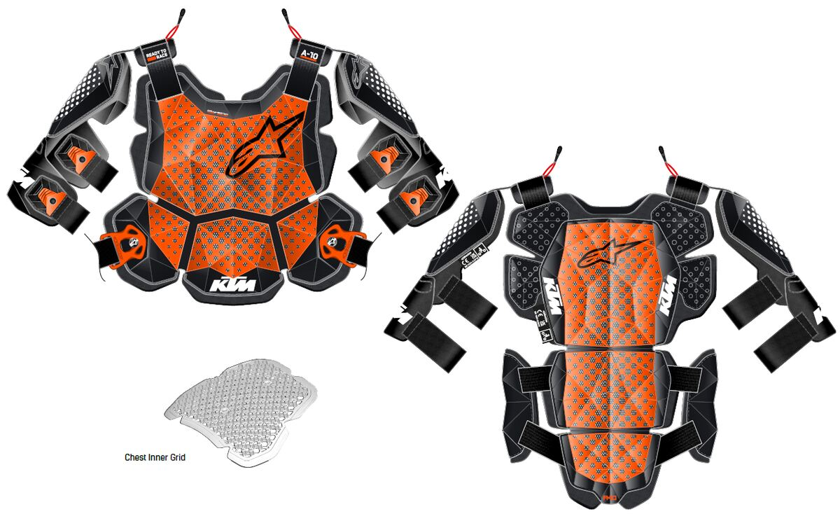 KTM OEM A-10 V2 Full Chest Protector