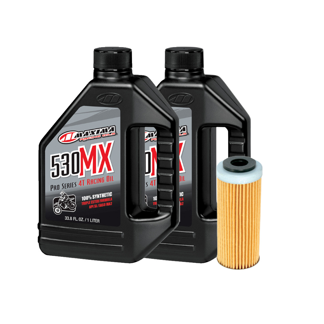 Maxima KTM/Husqvarna 250/350 530MX Oil Change Kit: AOMC.mx