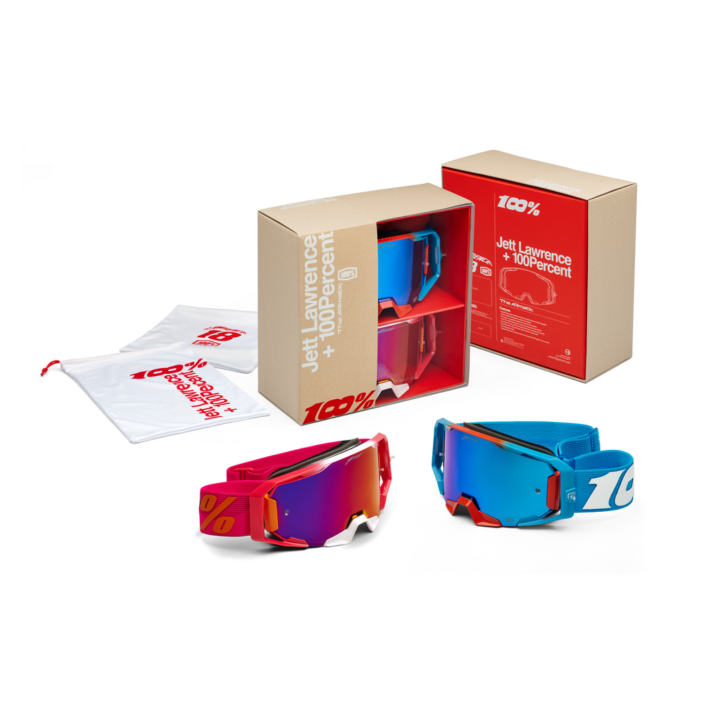 100% Armatic Goggle 2/PK Jett Lawrence LE Kit