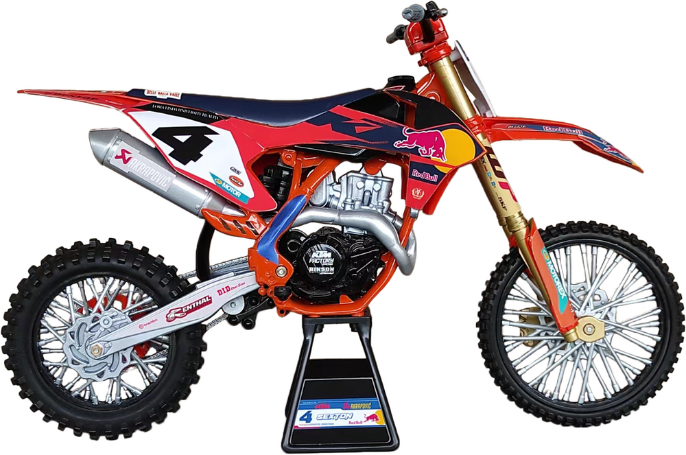 New-Ray 1:12 Scale Red Bell KTM Chase Sexton #4