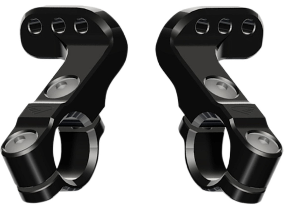 Cycra Probend 1-1/8" Handguard Hardware (Black): AOMC.mx