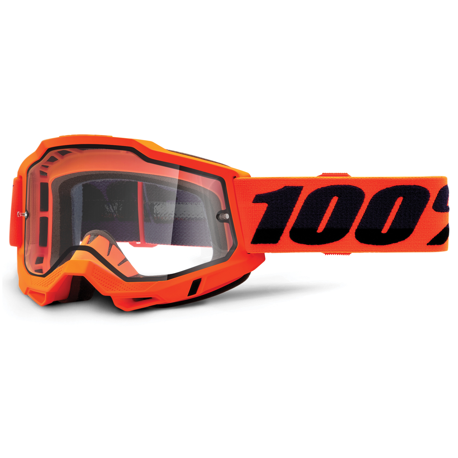 100% Accuri 2 Enduro Moto Goggles (Neon Orange): AOMC.mx