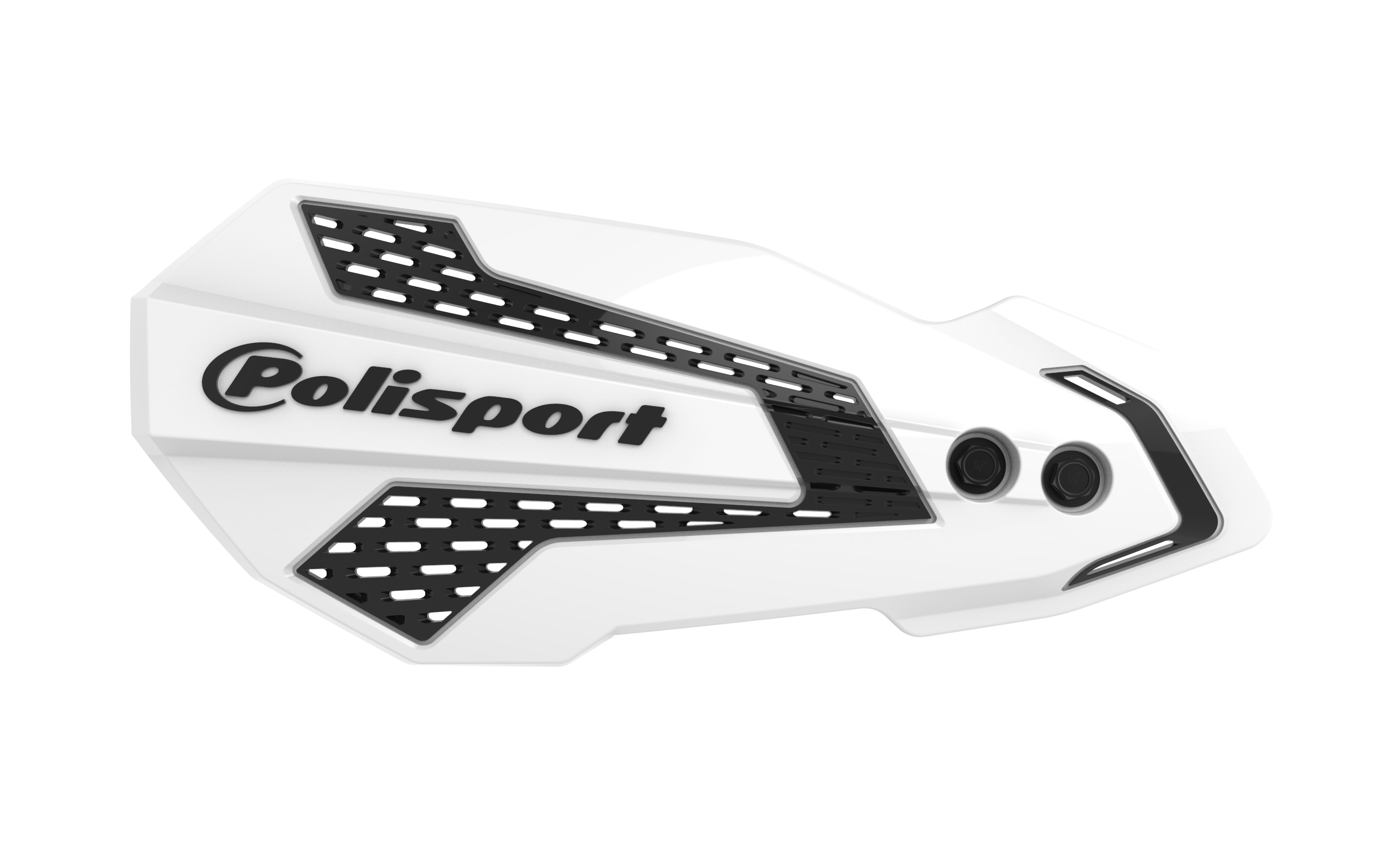 Mx Flow Handguards White/Black - POLISPORT