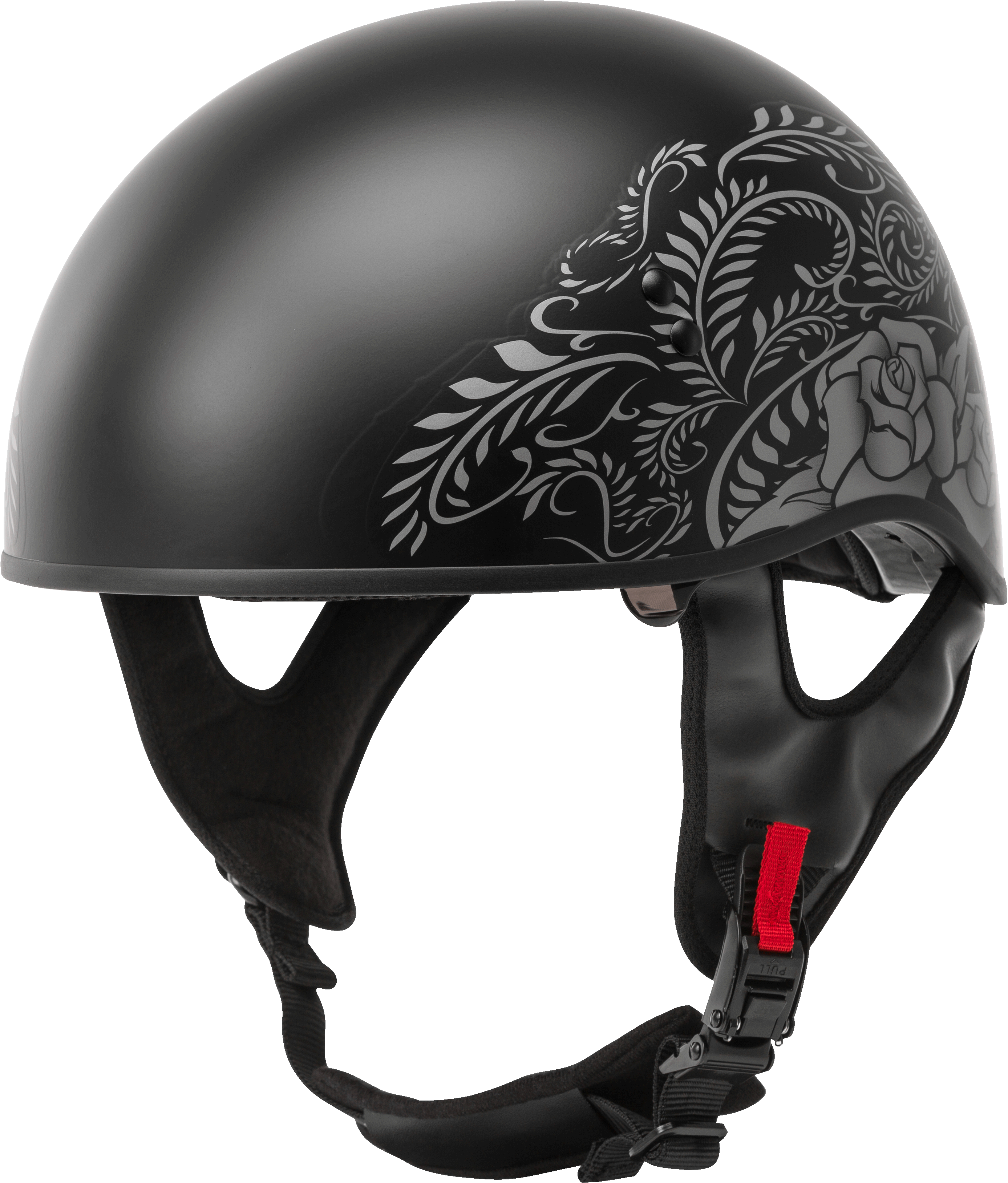 GMAX HH-65 Naked Matte Black and Silver Half Helmet with Sun Shields ...