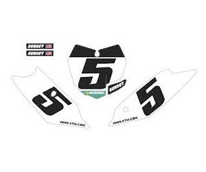KTM Ryan Dungey Number Plate Decal Kit: AOMC.mx