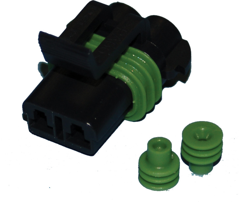 Delphi Packard Weatherpack 2 Wire Female Connector - NAMZ CUSTOM CYCLE