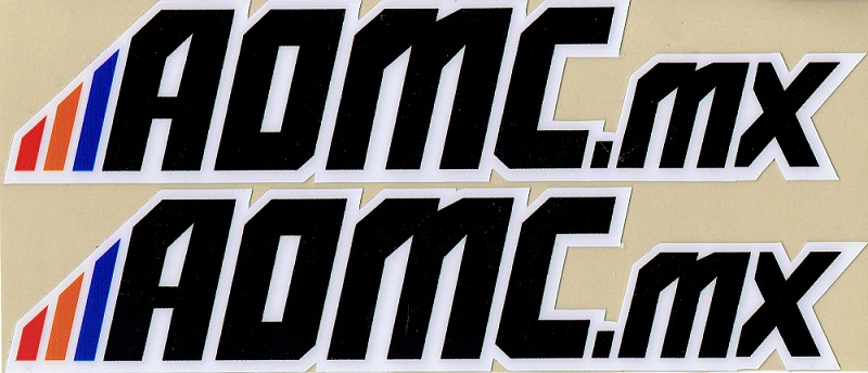 8 Inch AOMC.mx Vinyl Decal (Pair): AOMC.mx